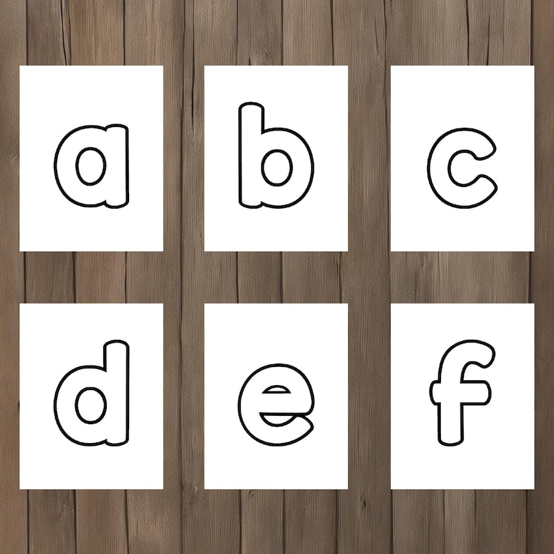 Alphabet Letters Lowercase a to Z - PDF for Print | Large Lowercase ...