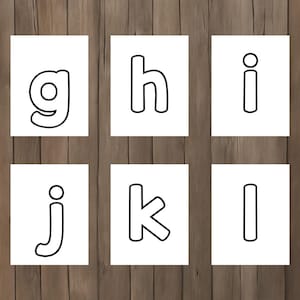 Alphabet Letters Lowercase a to Z - PDF for Print | Large Lowercase ...