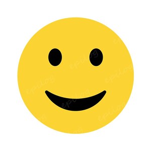 Smiley SVG Yellow Vector - Etsy