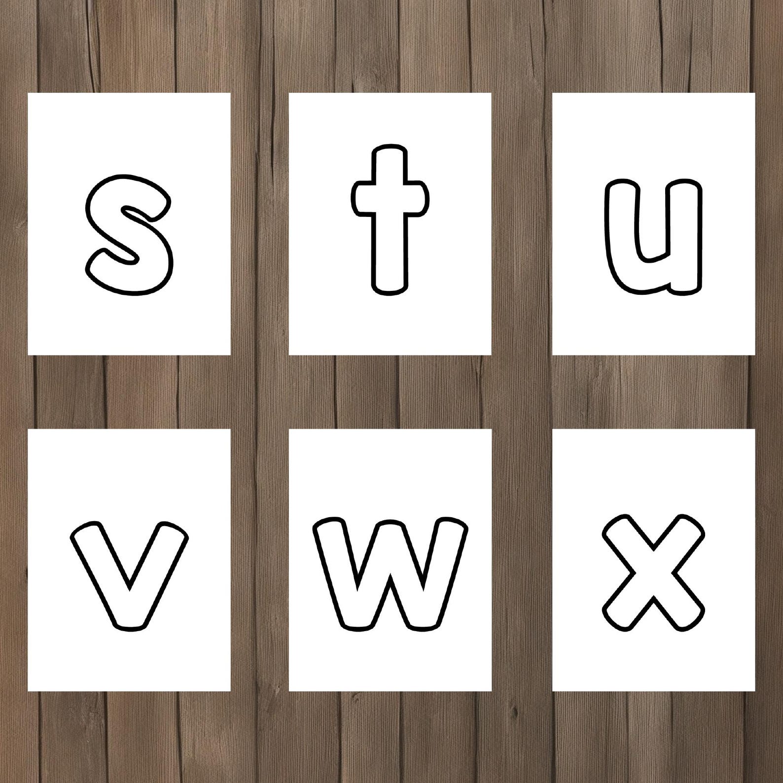 Alphabet Letters Lowercase a to Z - PDF for Print | Large Lowercase ...