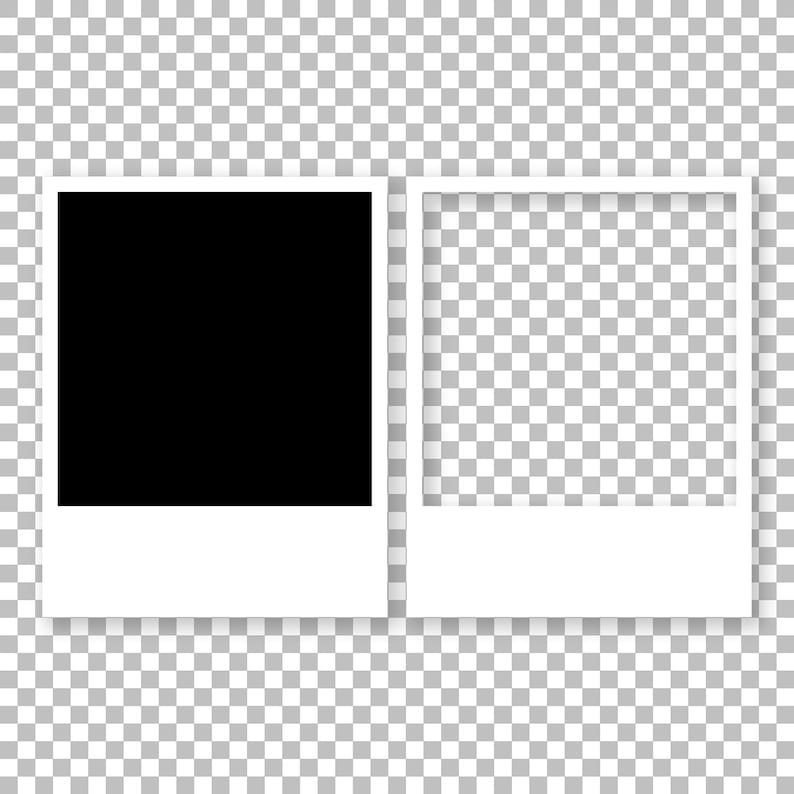 White Retro Polaroid Frame SVG PNG | Vintage Photo Frame Clipart ...