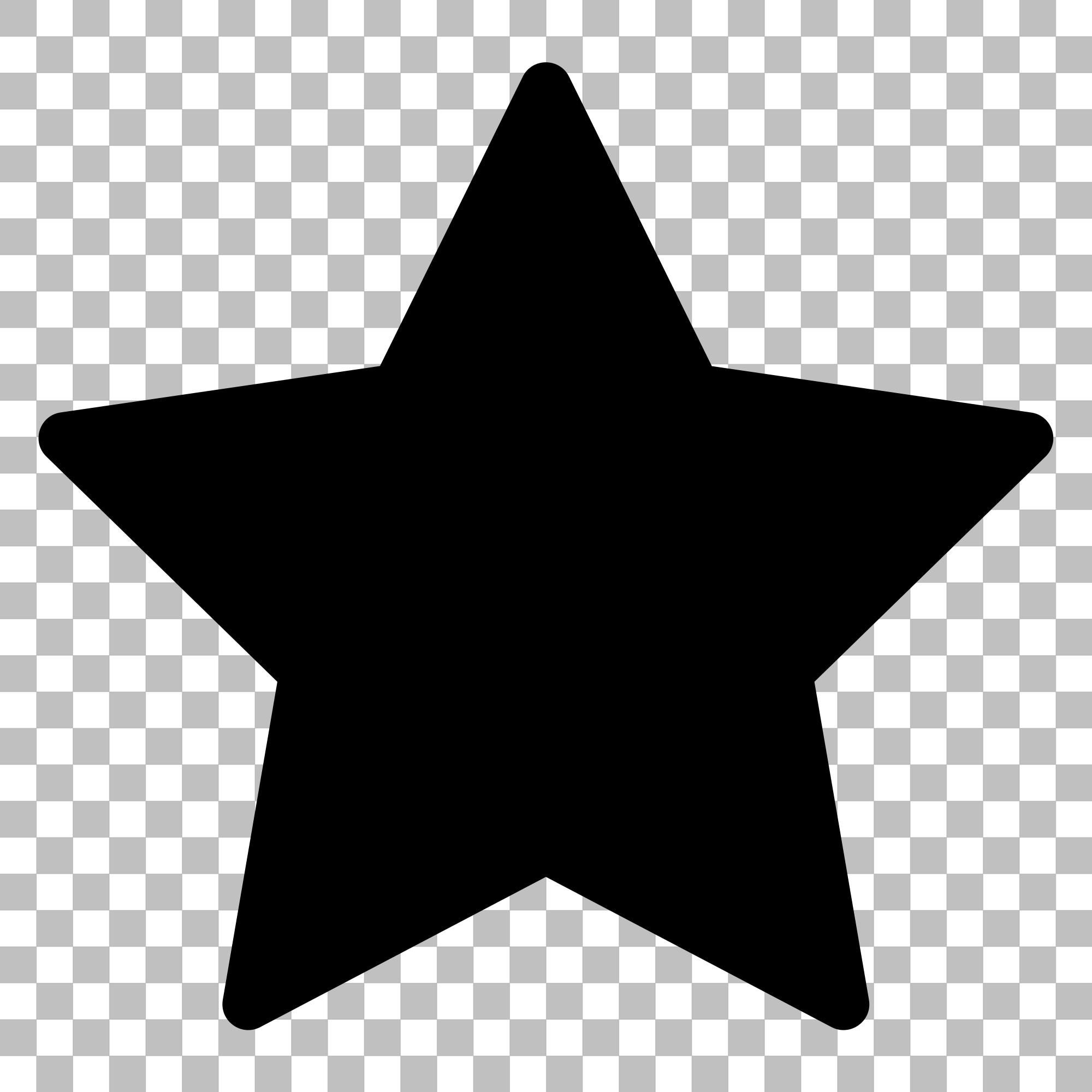 Star Rounded Corners SVG PNG - for Cricut, Silhouette, Laser, Print or ...