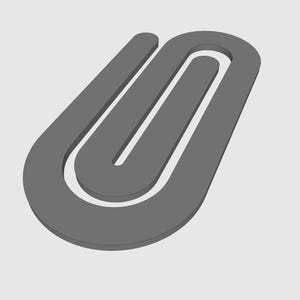 Jumbo Paperclip 3D Print File - STL – Jumbo Paper Clip STL - Etsy
