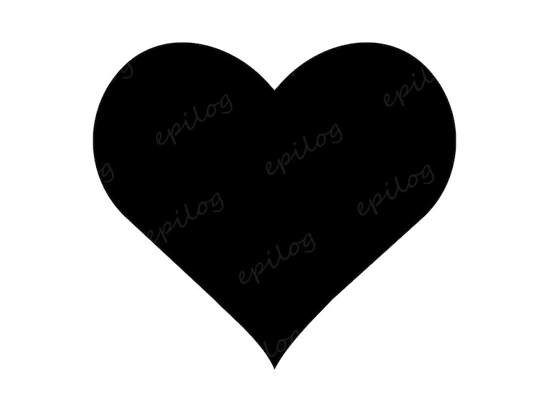 Heart SVG PNG EPS Solid Fill Cut Cricut Vector - Etsy