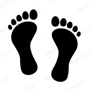 Footprint SVG | Human Footprint SVG | Feet Left and Right - Etsy