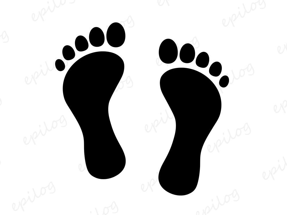 Footprint SVG | Human Footprint SVG | Feet Left and Right - Etsy