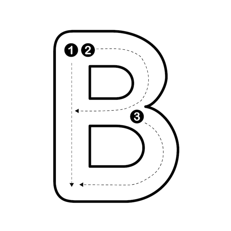 Alphabet Tracing Uppercase, Letter Tracing, Capital Letters A to Z, A4 ...