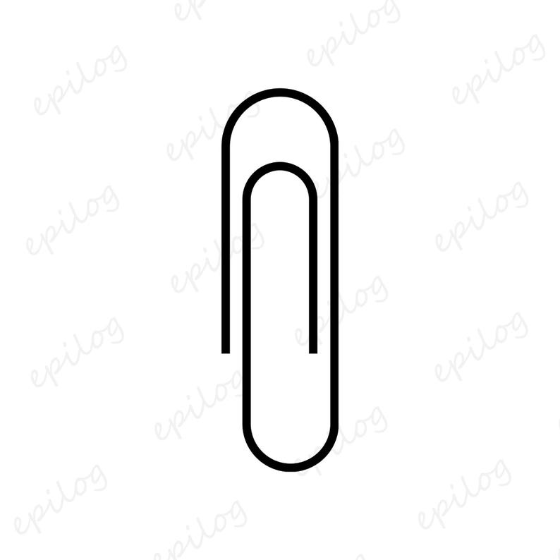 Paper Clip SVG Vector Cricut - Etsy