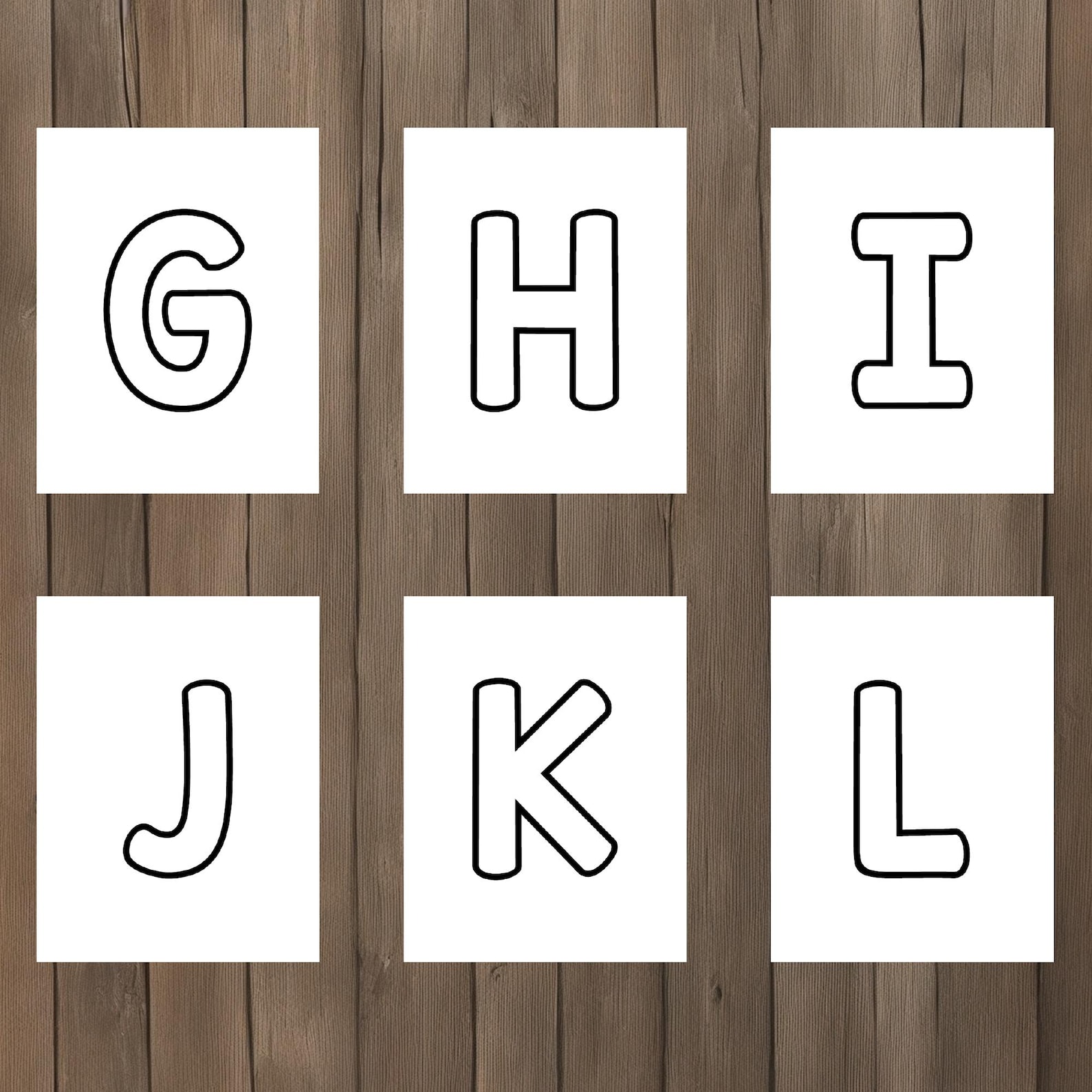 Alphabet Letters Uppercase A to Z - PDF for Print | Large Uppercase ...