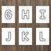 Alphabet Letters Uppercase A to Z - PDF for Print | Large Uppercase ...
