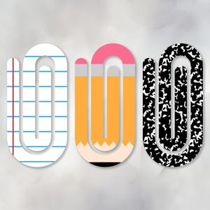 Jumbo Paperclip PNG – Notebook, Pencil, Composition Book – Back to ...