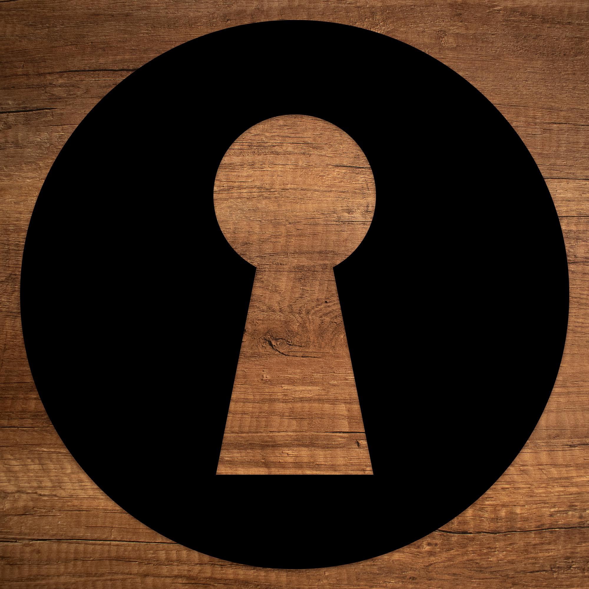 Keyhole SVG PNG - Keyhole Circle Silhouette - Clipart for Cricut ...
