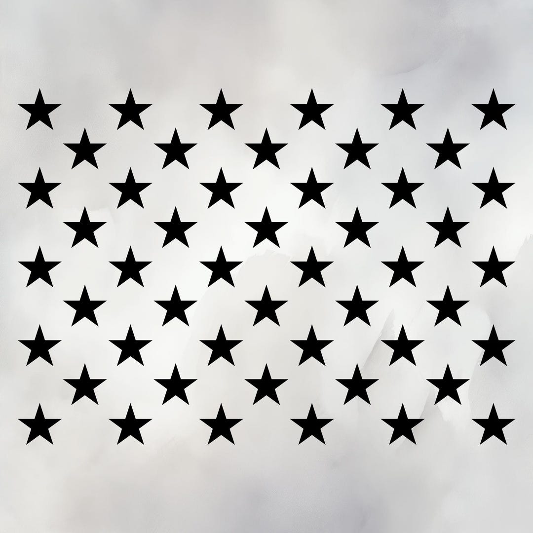50 Stars SVG PNG | American Flag Stars Digital Download | US Flag Star ...