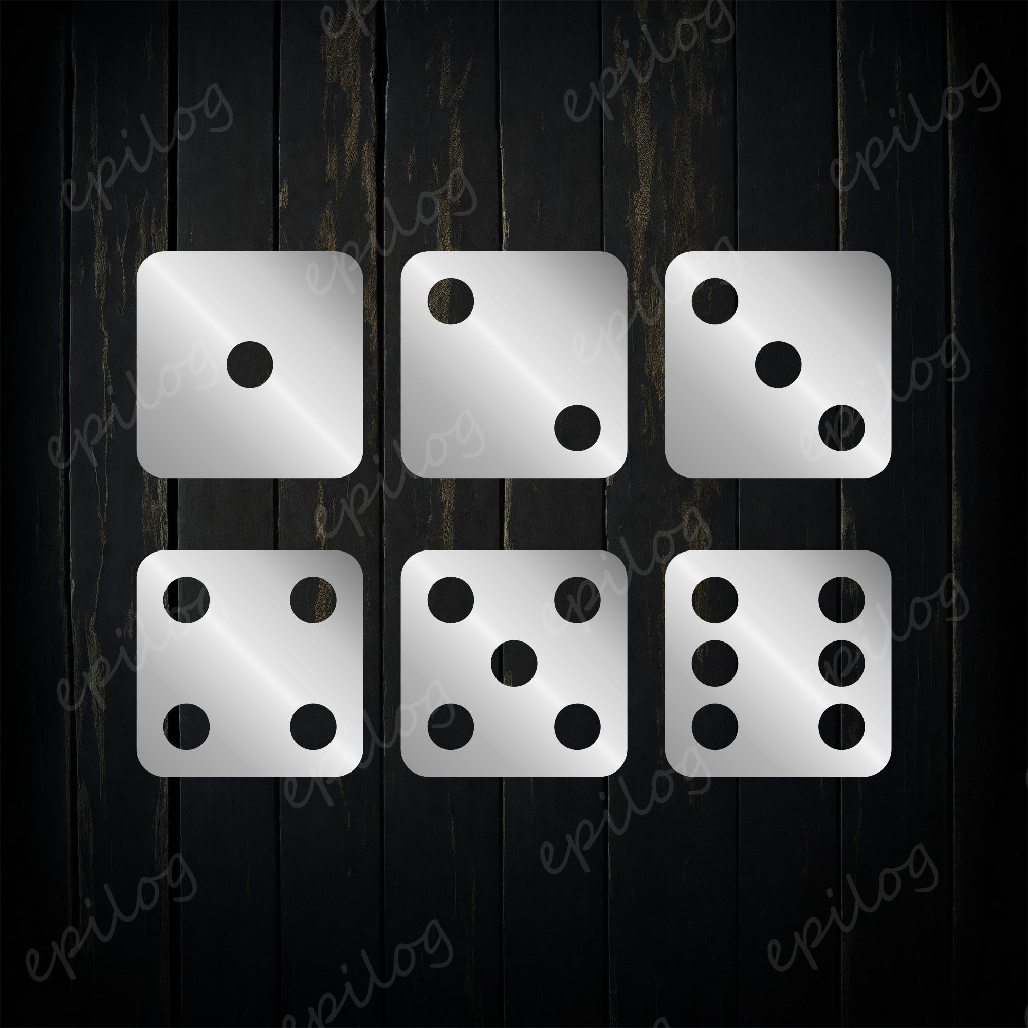 Dice Face PNG Silver Dice PNG Transparent Dotts Clipart - Etsy