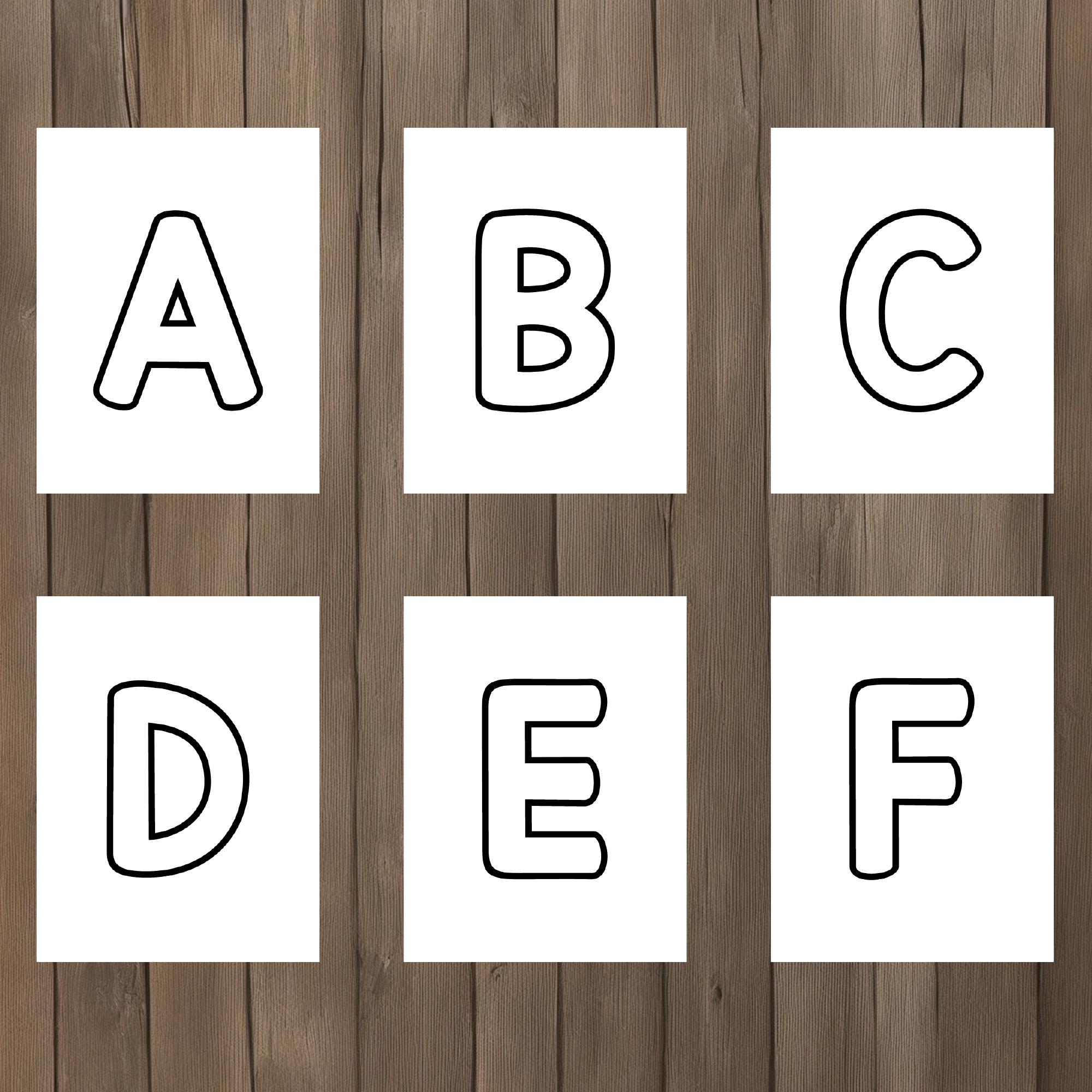 Alphabet Letters Uppercase A to Z - PDF for Print | Large Uppercase ...