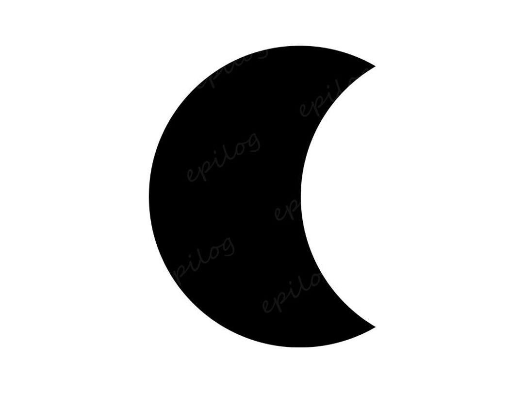 Moon Crescent SVG | Moon Clipart | Vector - Etsy