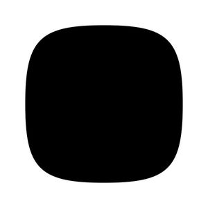 Squircle Shape SVG PNG – Rounded Square Geometric Shape – Solid Black ...