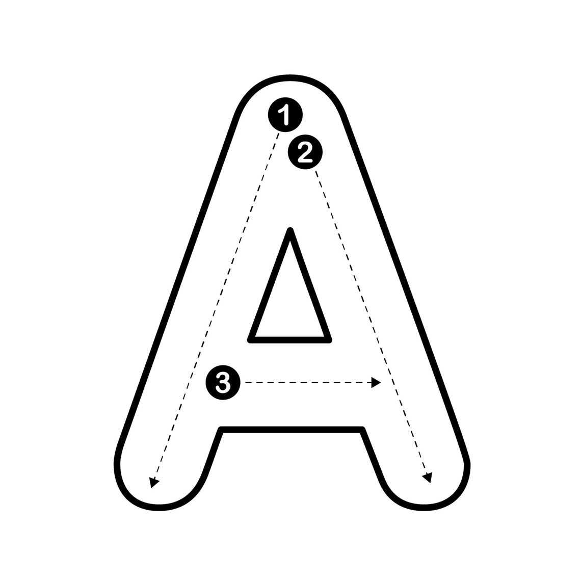 Alphabet Tracing Uppercase, Letter Tracing, Capital Letters A to Z, A4 ...