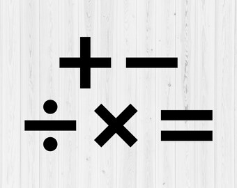 Rounded Math Symbols SVG, Rounded Math Symbols PNG, Rounded Math ...