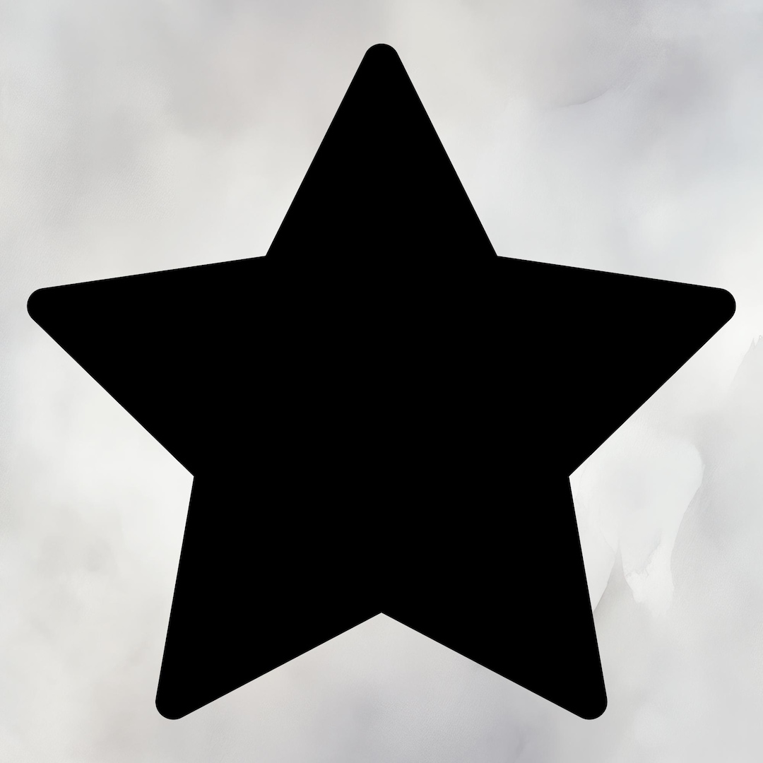 Star Rounded Corners SVG PNG - for Cricut, Silhouette, Laser, Print or ...