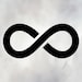 Infinity Symbol SVG – Black Solid Infinity Loop Cut File for Cricut ...