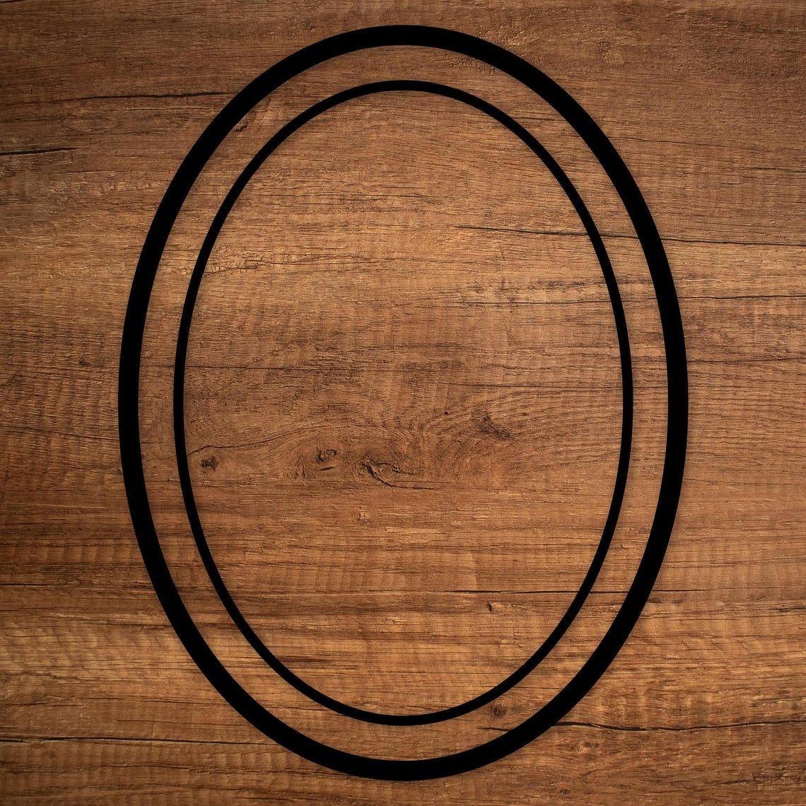 Ellipse Double Frame SVG PNG | Ellipse Monogram | Vector - Etsy