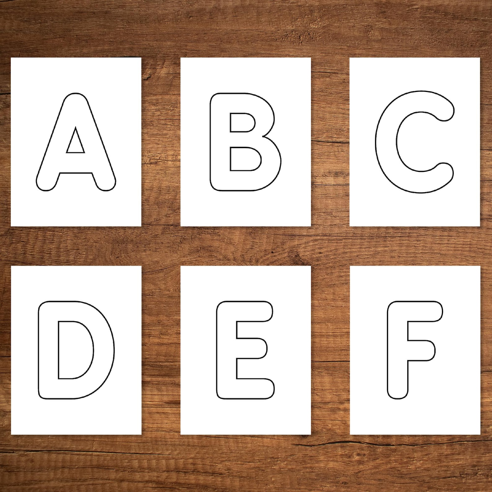 Alphabet Letters Uppercase A to Z - PDF for Print | Large Uppercase ...