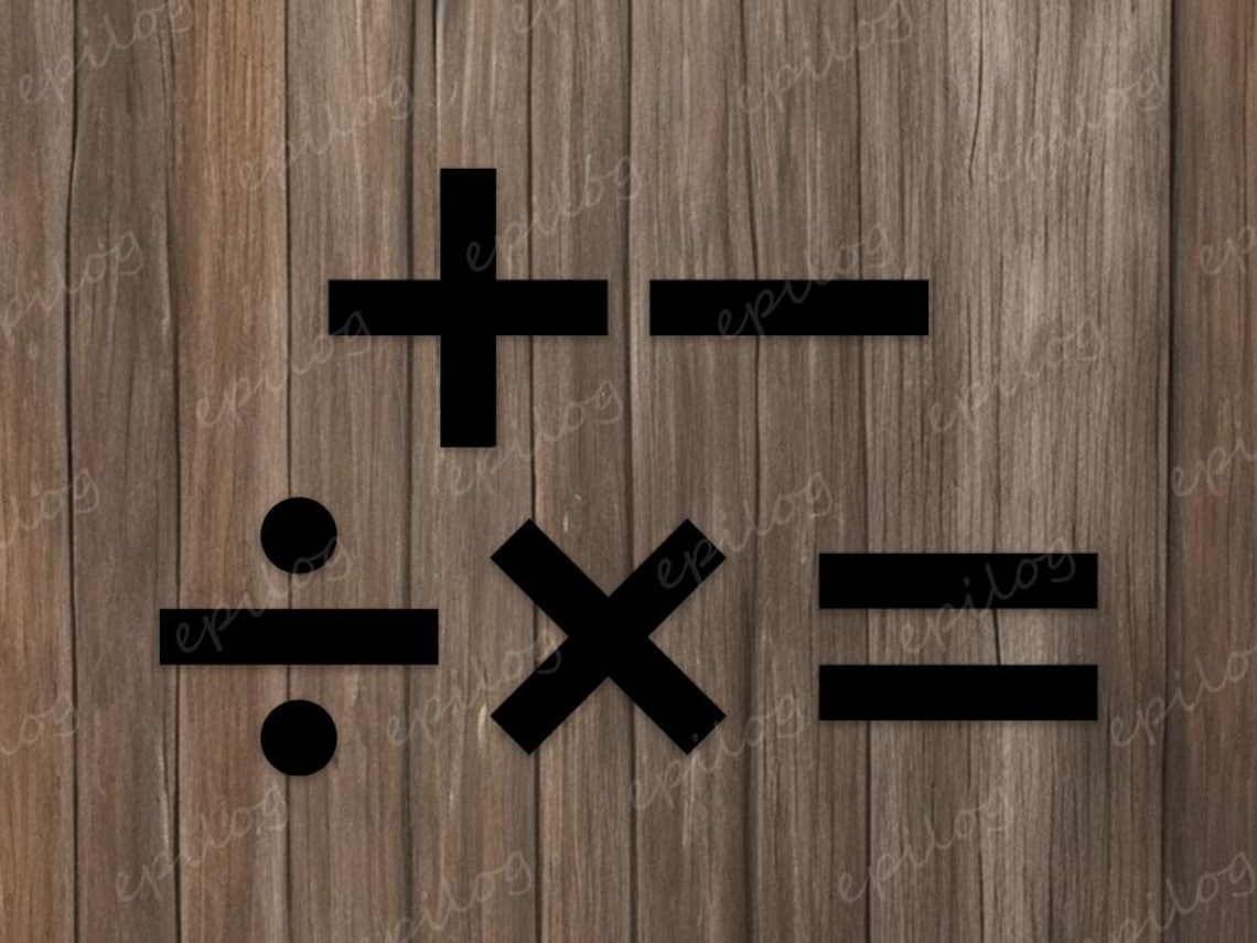 Math Symbols SVG Math Symbol Vector - Etsy