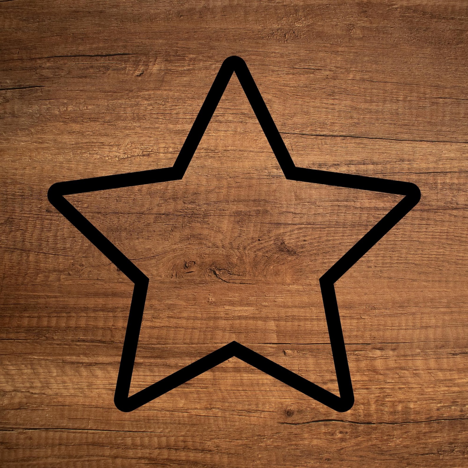 Star SVG | Star Outline Rounded Corners - Etsy