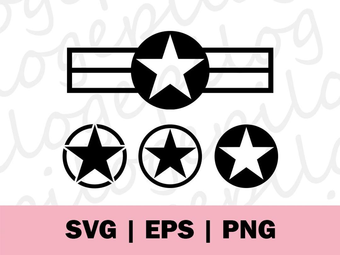 Army Star SVG Bundle Military Star SVG Bundle Cut Files Star Shape ...