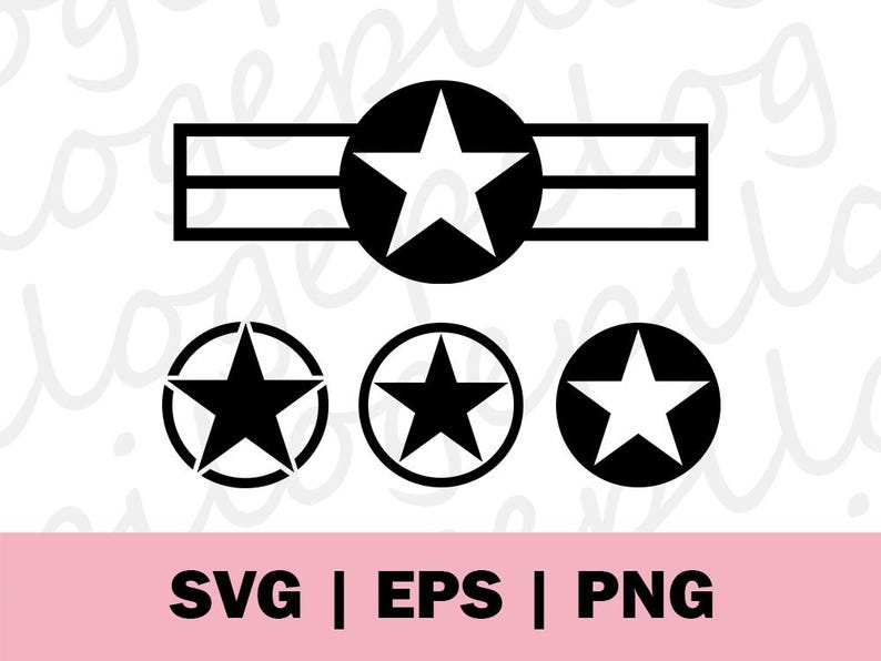 Army Star SVG Bundle Military Star SVG Bundle Cut Files Star Shape ...