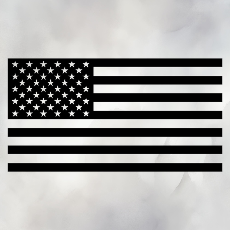 Blacked Out Flag Decals - Etsy