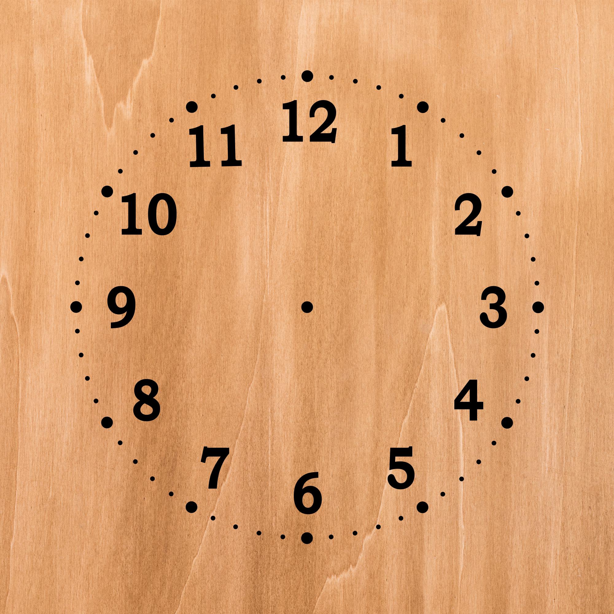 Clock Face SVG | Minute & Second Markers | Clock Face Template - Etsy