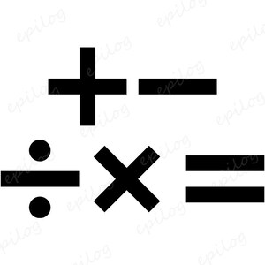 Math Symbols SVG Math Symbol Vector - Etsy