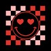 Heart Smiley Checkered SVG | Transparent - Etsy