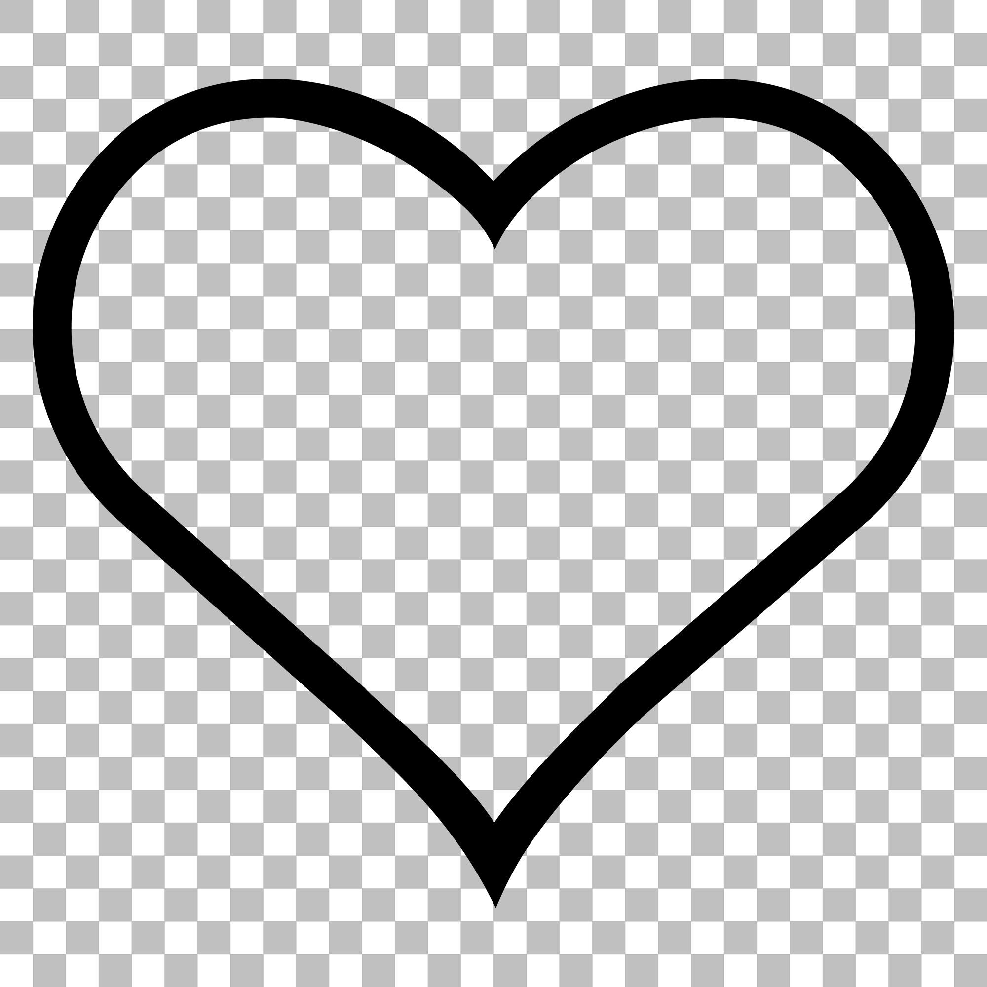 Heart Outline SVG & PNG: Valentine's Day Design (digital Download) - Etsy
