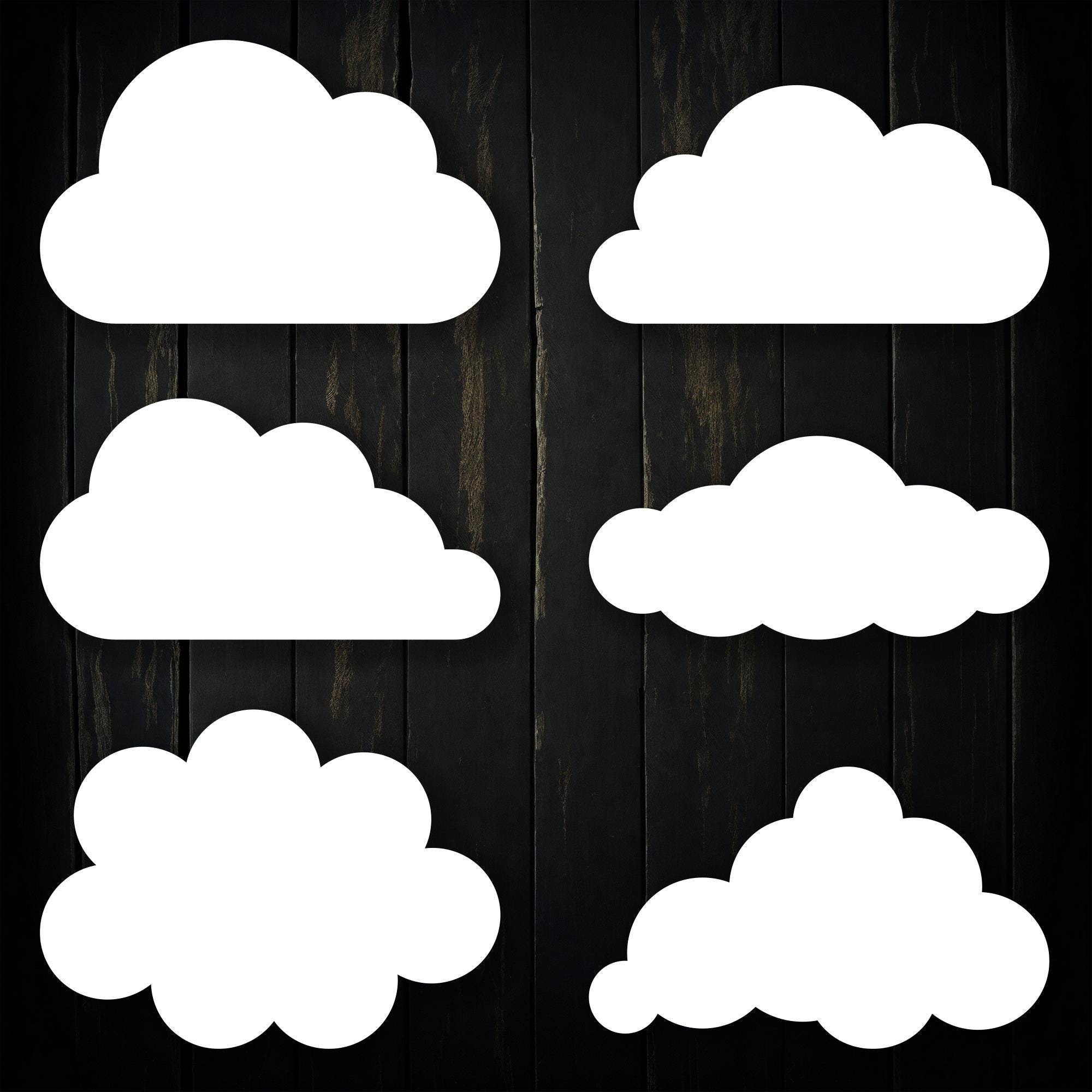 Cloud SVG | White Clouds Svg | Set of Clouds | Clipart - Etsy