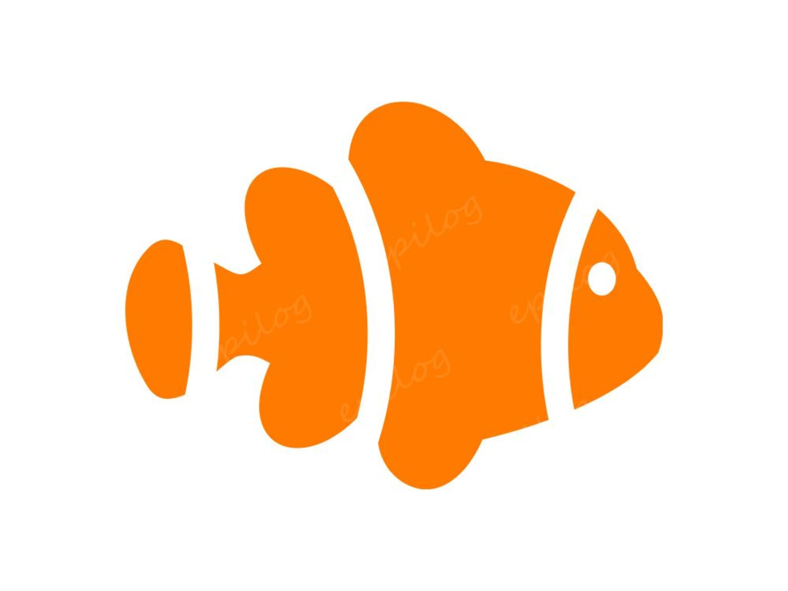 Cute Fish SVG Clownfish SVG NEMO Minimal Vector - Etsy