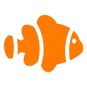 Cute Fish SVG | Clownfish SVG | NEMO | Minimal | Vector - Etsy