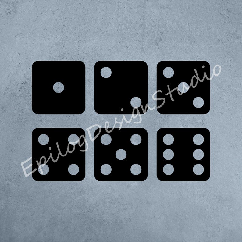 Dice SVG | Dice Face Transparent Dots | Solid Fill | Vector | Clipart ...