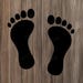 Footprint SVG | Human Footprint SVG | Feet Left and Right - Etsy