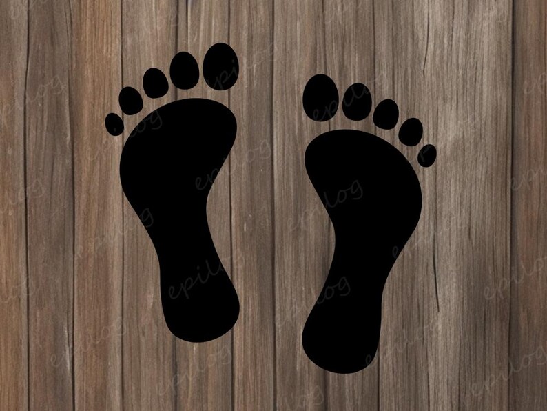 Footprint SVG | Human Footprint SVG | Feet Left and Right - Etsy