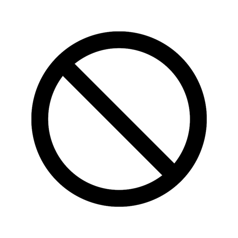 Restricted Symbol SVG – No Sign Icon - Etsy