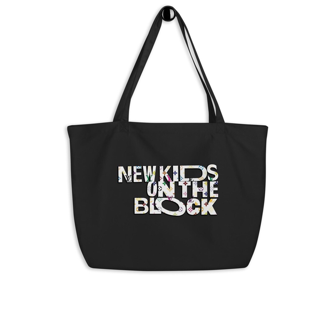 NKOTB New Kids on the Block Fan Art Logo Mashup - Large Organic Tote ...