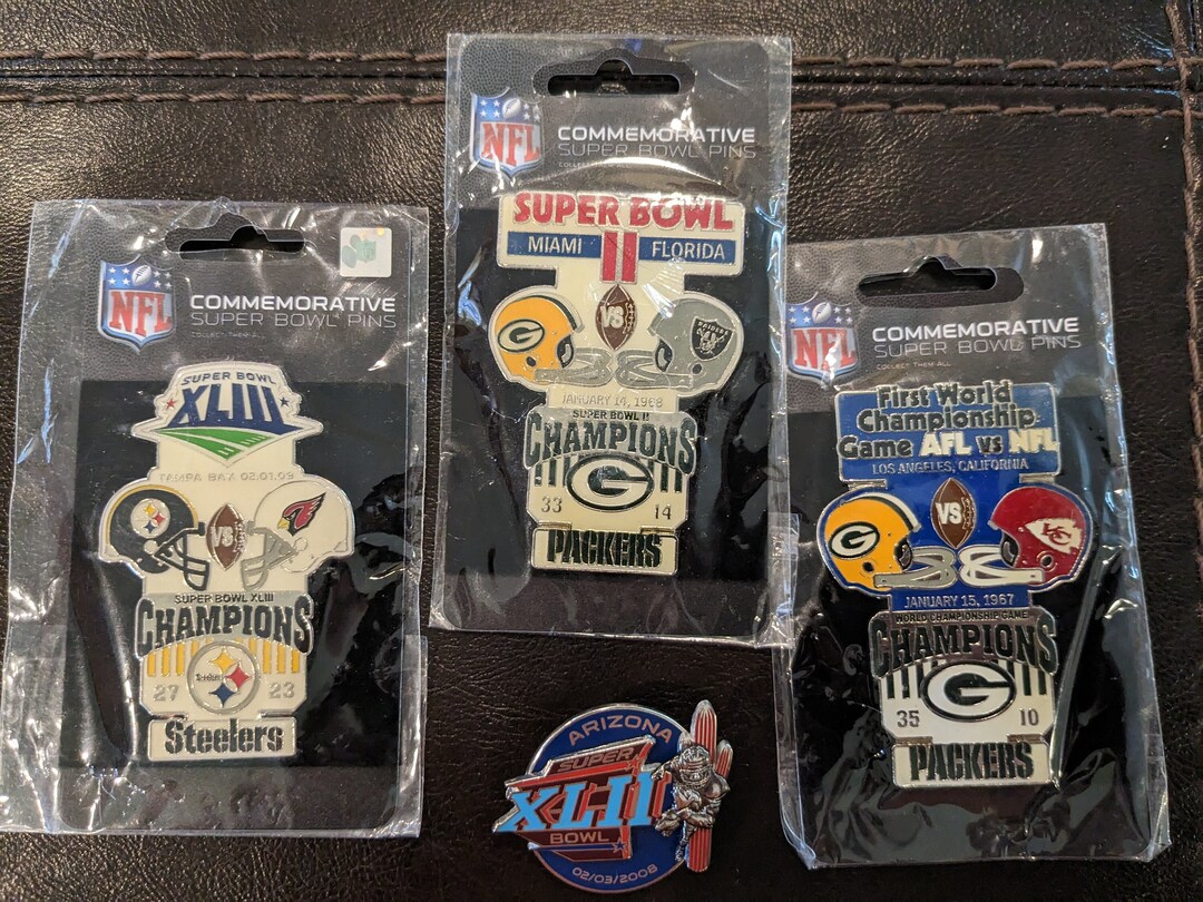 Lot of 4 Superbowl Commemorative Pins - Etsy