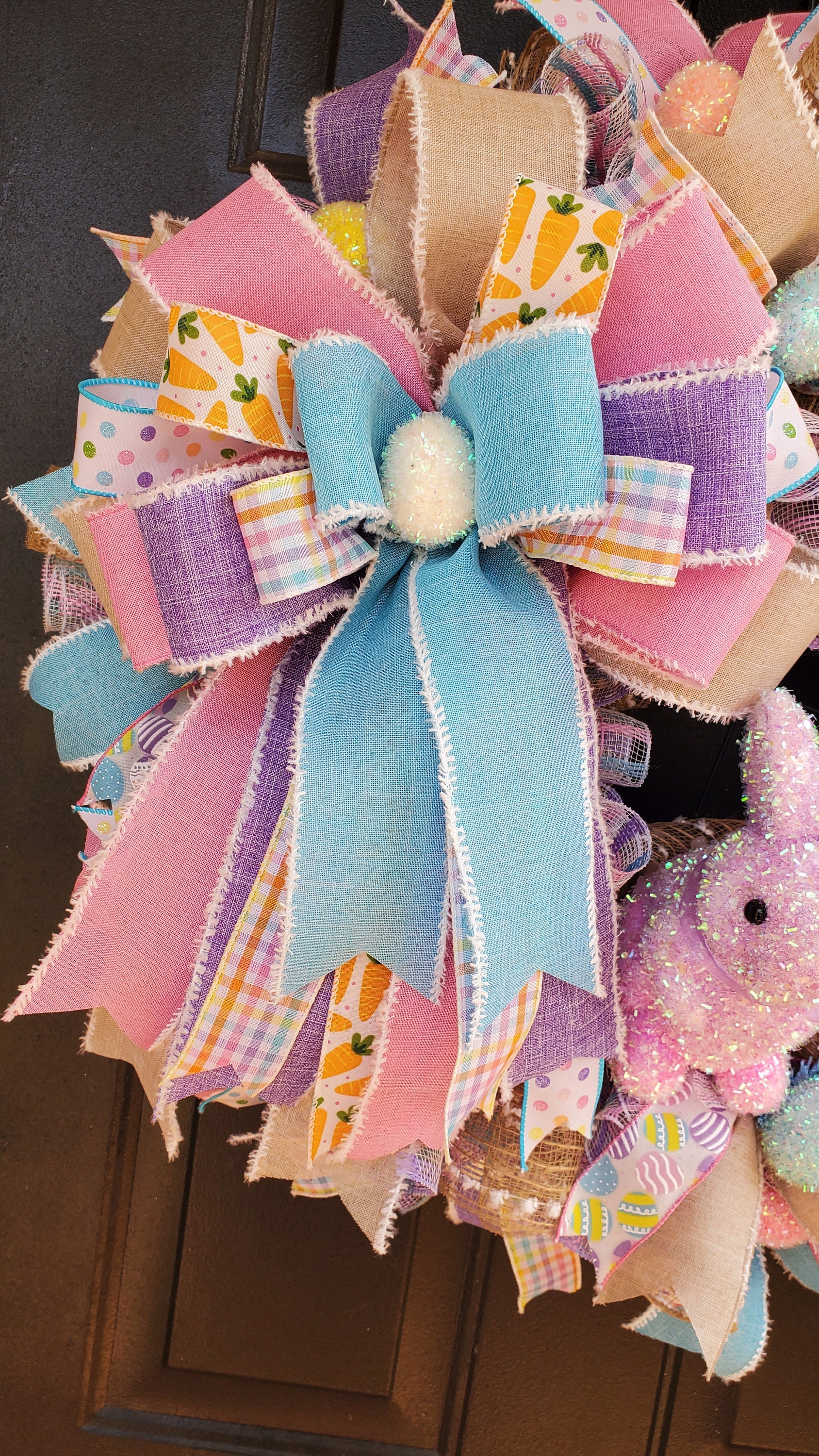 Easter Bunny and Spring Wreath - Etsy
