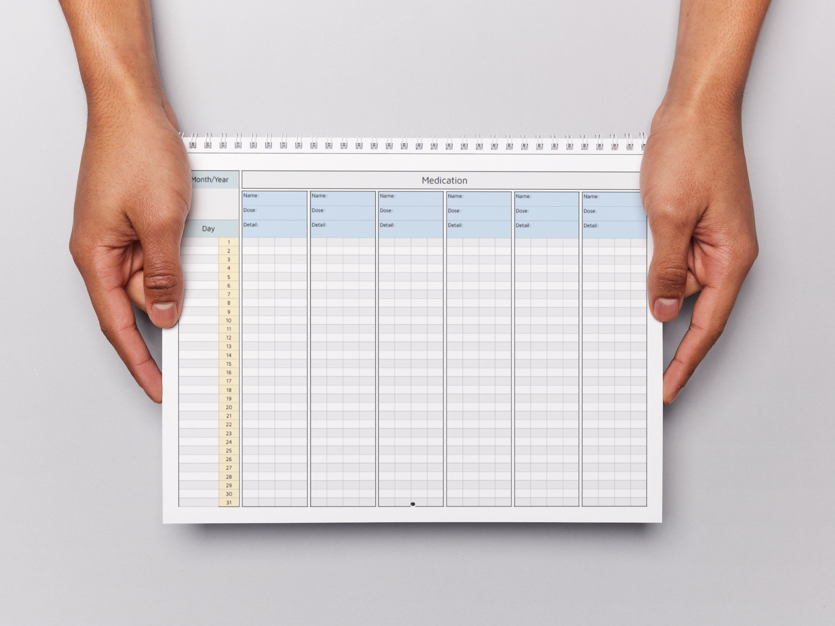Monthly Medication Tracker, Printable Daily Treatment Planner, Daily ...