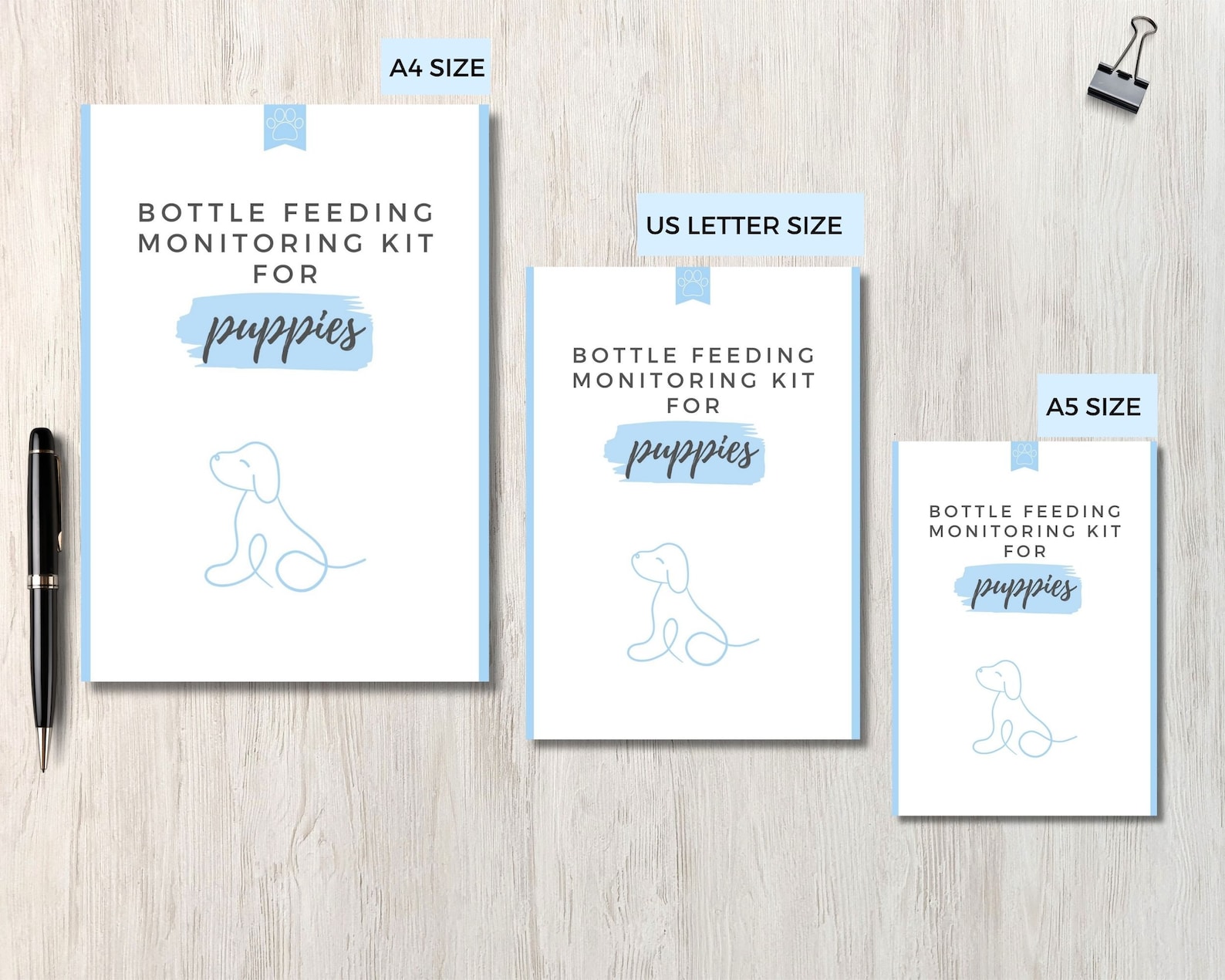 Newborn Puppy Feeding Tracker Kit: Dog Care Charts (printable PDF) - Etsy
