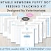 Newborn Puppy Feeding Tracker Kit: Dog Care Charts (printable PDF) - Etsy