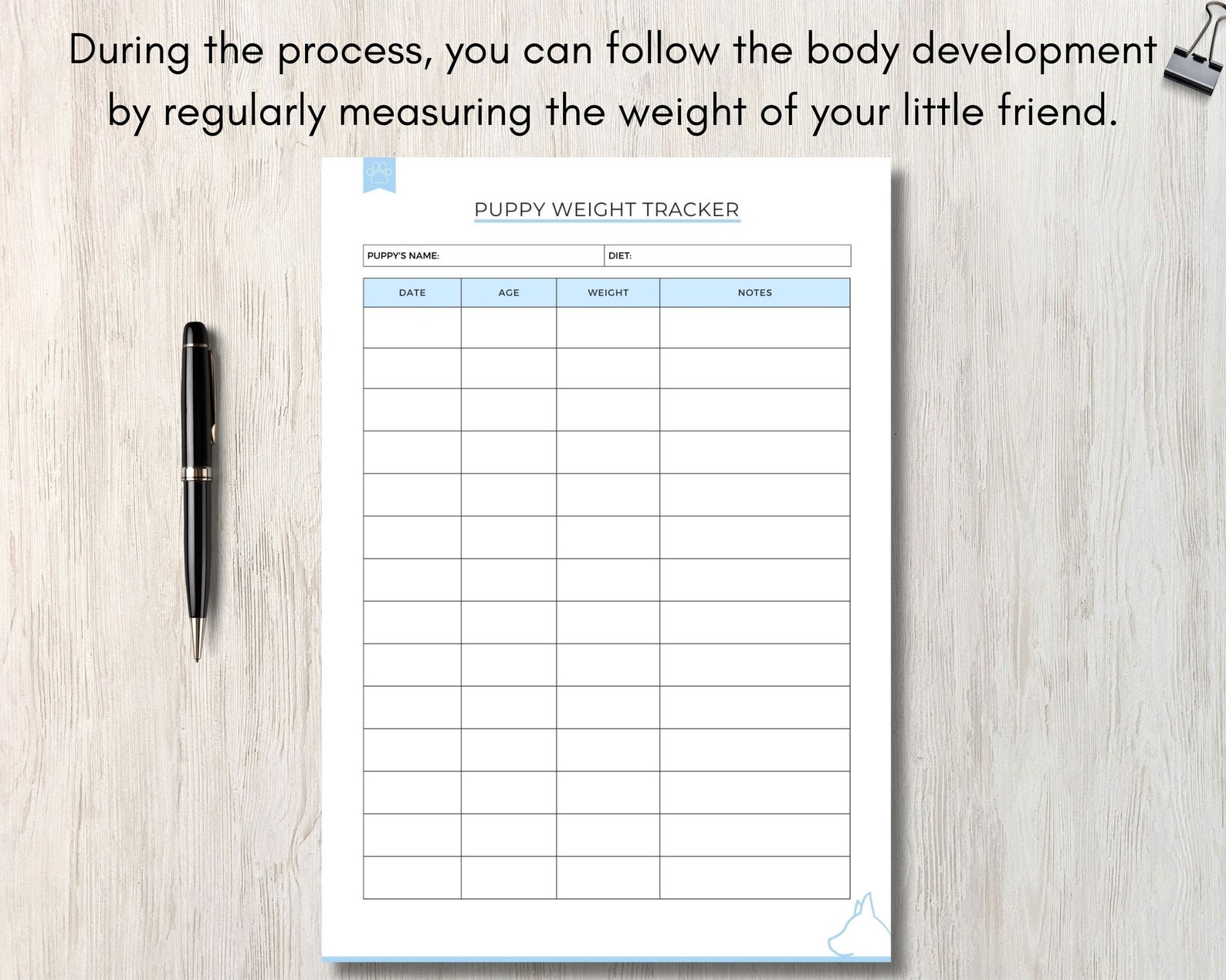 Newborn Puppy Feeding Tracker Kit: Dog Care Charts (printable PDF) - Etsy